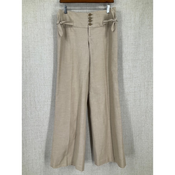 elevenses | Pants & Jumpsuits | Elevenses Wide Leg Trousers Sz 4 Tan ...